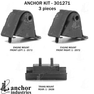 Semi Truck Motor Mounts & Mounting Hardware - Brackets, Bolts | TRUCKiD ...