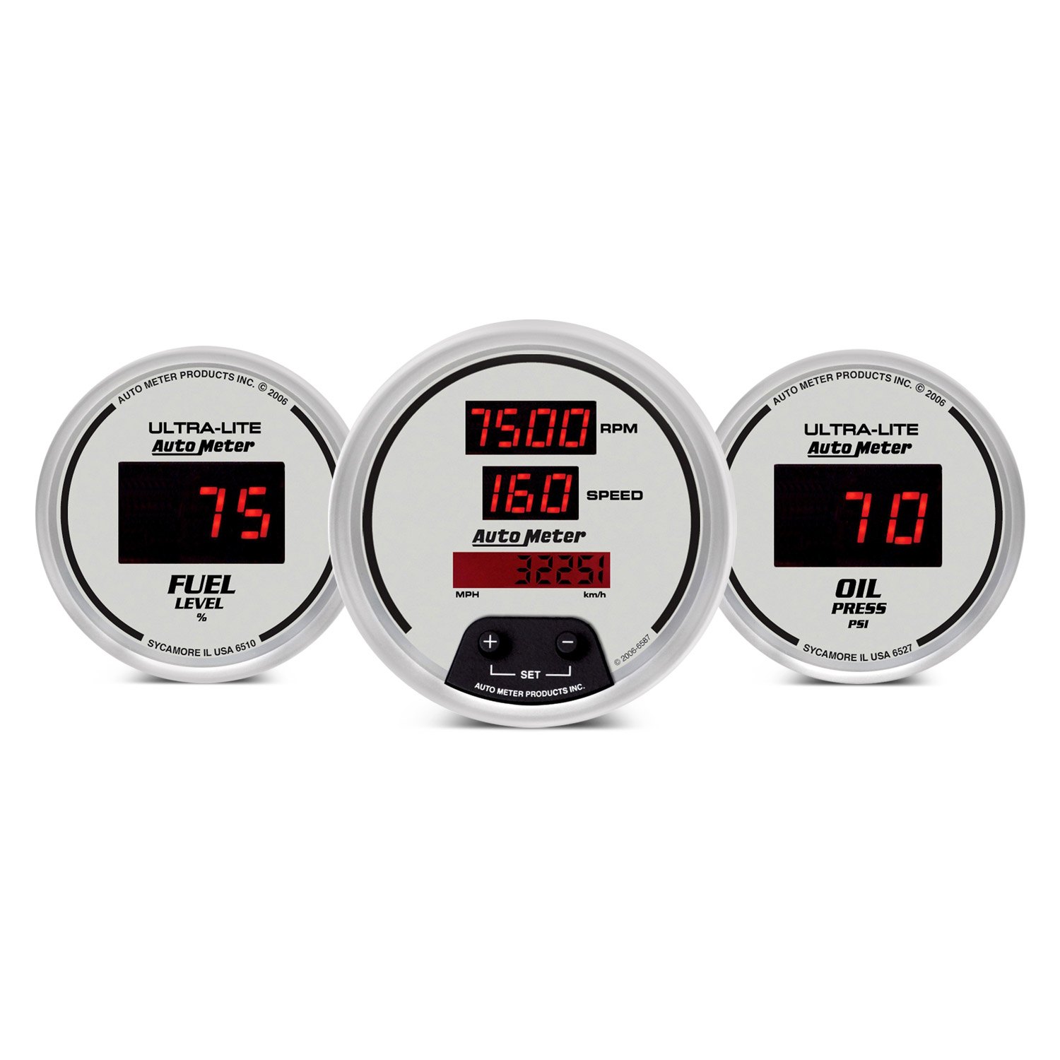 Auto Meter® - Ultra-Lite Digital Series Gauges - TRUCKiD.com