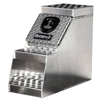 Semi Truck Step Boxes - Aluminum, Vertical, Horizontal, Bright | TRUCKiD