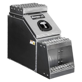 Semi Truck Step Boxes - Aluminum, Vertical, Horizontal, Bright | TRUCKiD