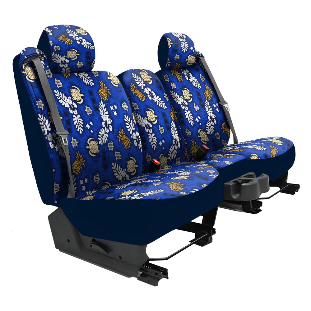 Dash Designs K214 01 20 HTE Hawaiian 1st Row Turtle Beach Blue Custom Seat Cover TRUCKiD