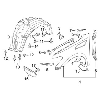 2025 Infiniti QX80 Fender Support Braces & Hardware | TRUCKiD