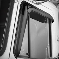 Semi Truck Wind Deflectors | Rain Guards | Window Visors - TRUCKiD.com