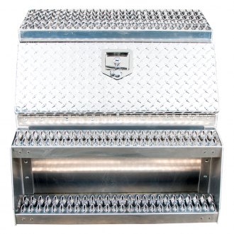 Semi Truck Step Boxes | Aluminum, Vertical, Horizontal, Bright ...